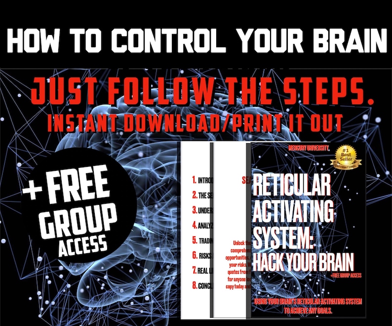 Reticular Activating System: How to Hack Your Brain to Achieve Your Goals Based on Science - Etsy