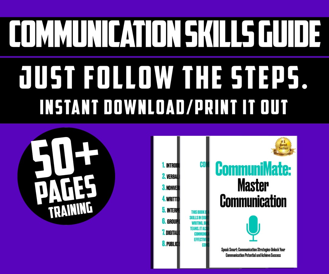 Communication Skills Guide How to Communicate Better Talk Personal Growth Success - Etsy