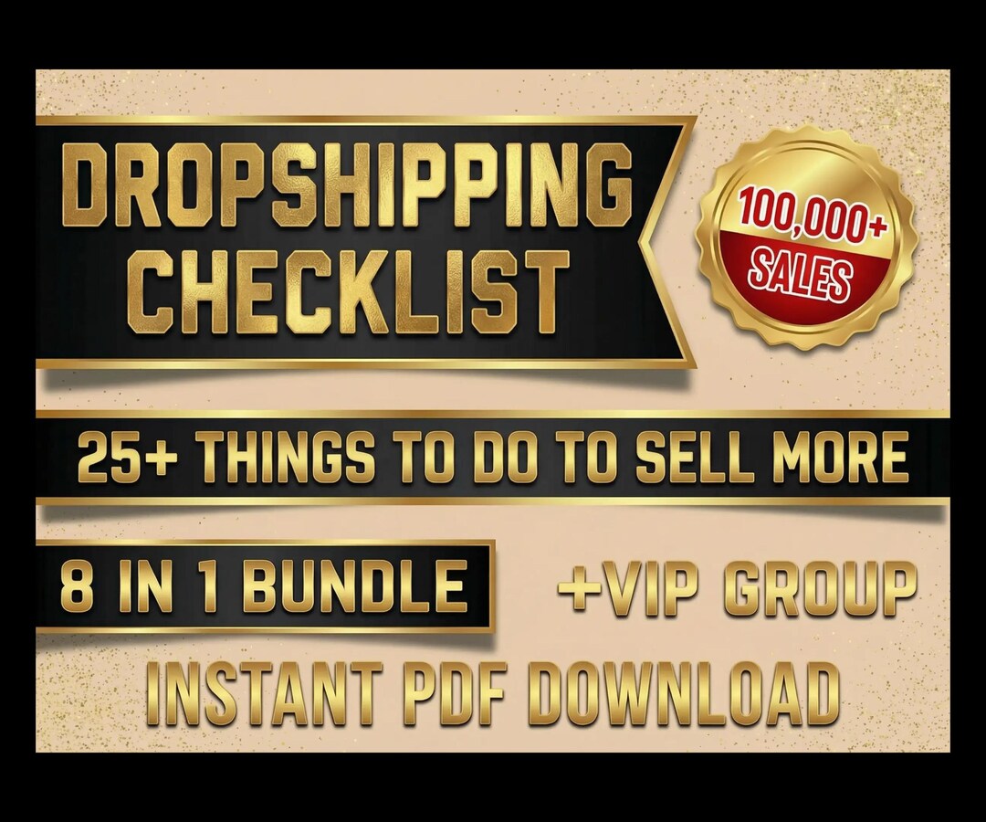 Dropshipping Checklist: Manage Listings, Avoid Mistakes (PDF Guide) - Etsy