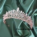 Pink Crystal Tiaras for Women, Princess Crown Wedding Tiaras and Crowns ...