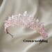 Pink Crystal Tiaras for Women, Princess Crown Wedding Tiaras and Crowns ...