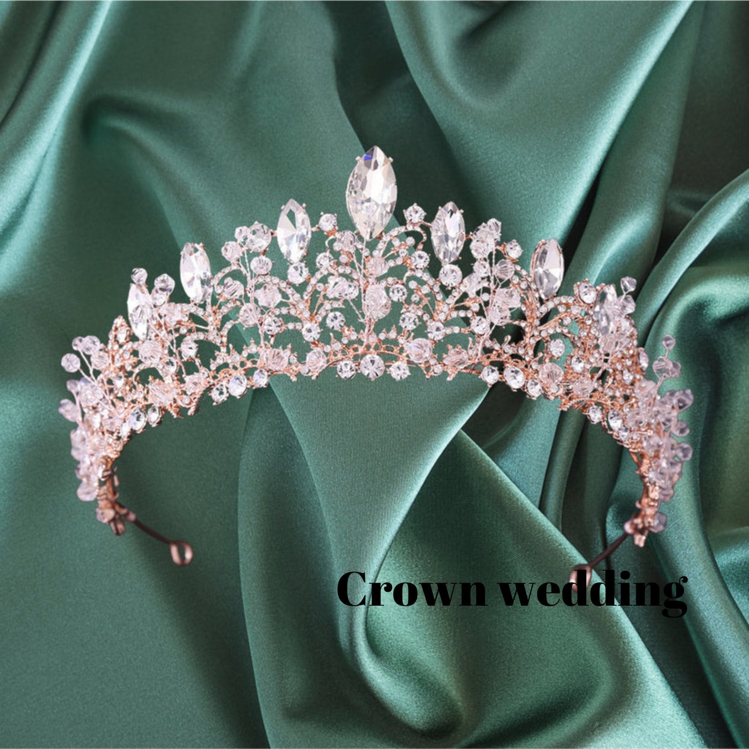 Pink Crystal Tiaras for Women, Princess Crown Wedding Tiaras and Crowns ...
