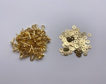 Solid Brass Rivets | Etsy