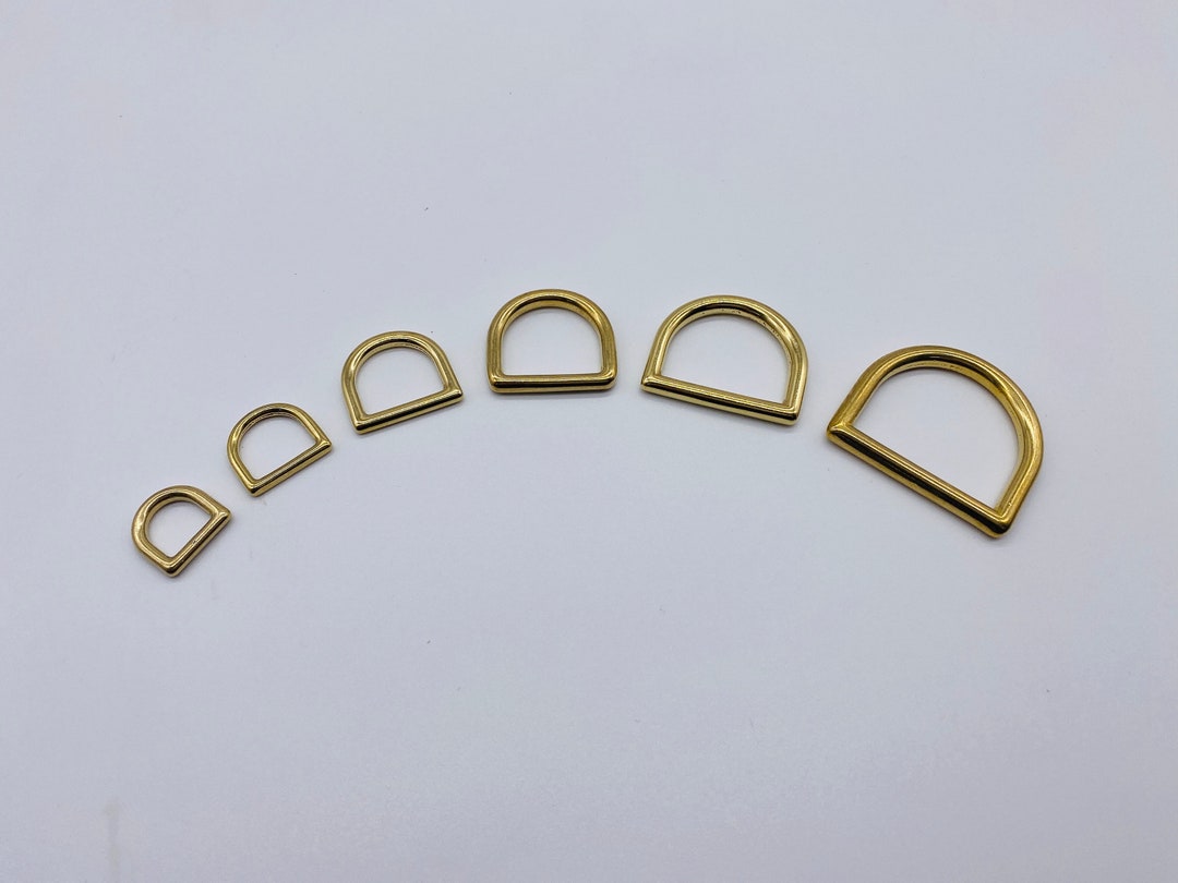 Solid Brass D Ring Leather Craft Hardware - Etsy UK