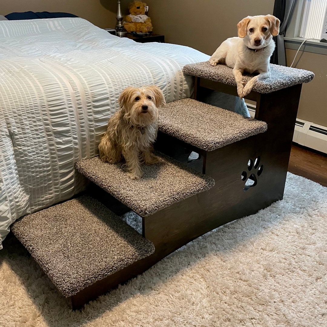EXTRA DEEP 30 Inch Pet Steps for Large Dogs Modern Pet Furniture Helps ...