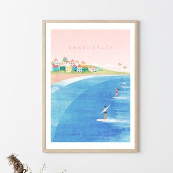Vintage Bondi Beach Poster - Etsy