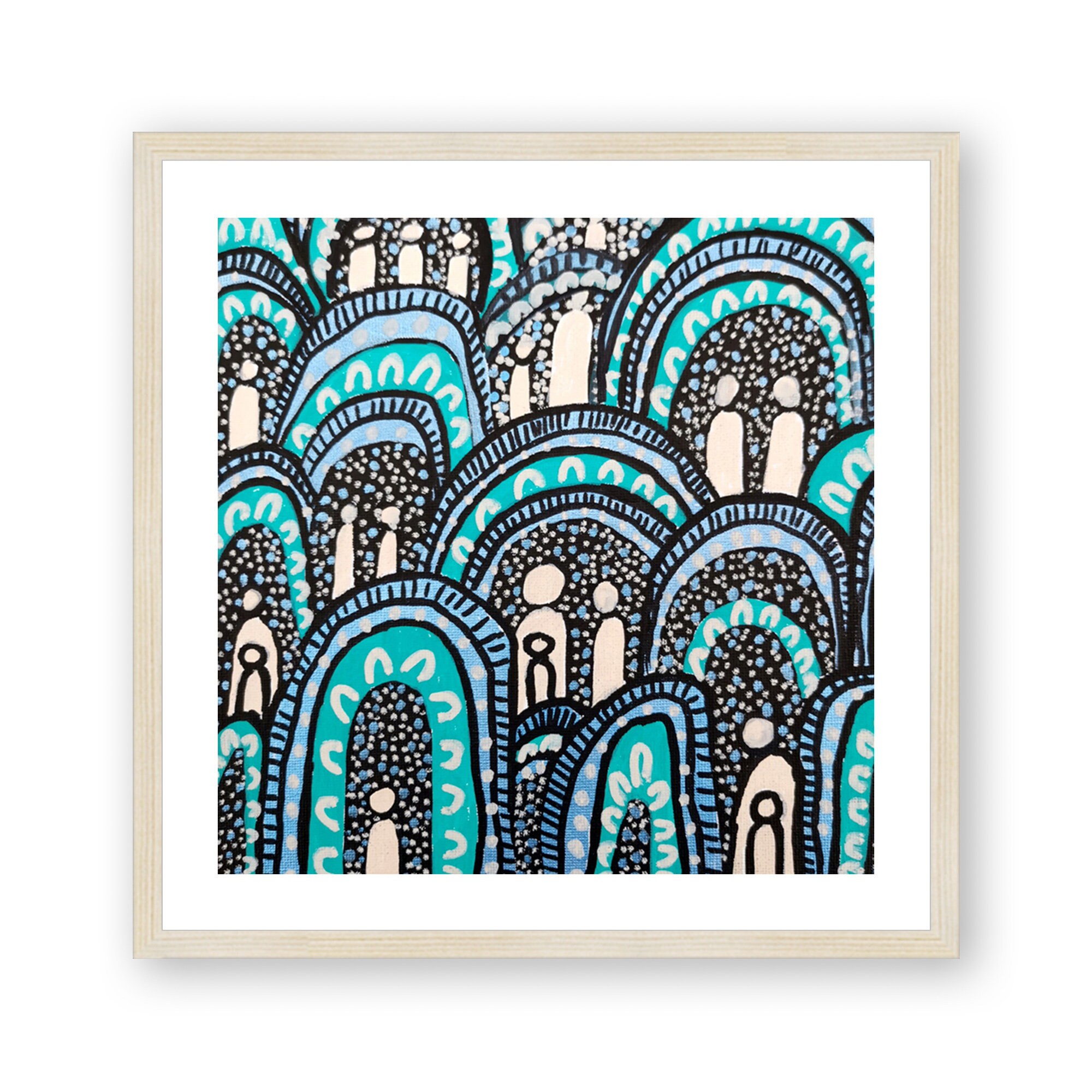 Aboriginal Art Framed Print Indigenous Wall Art | Etsy