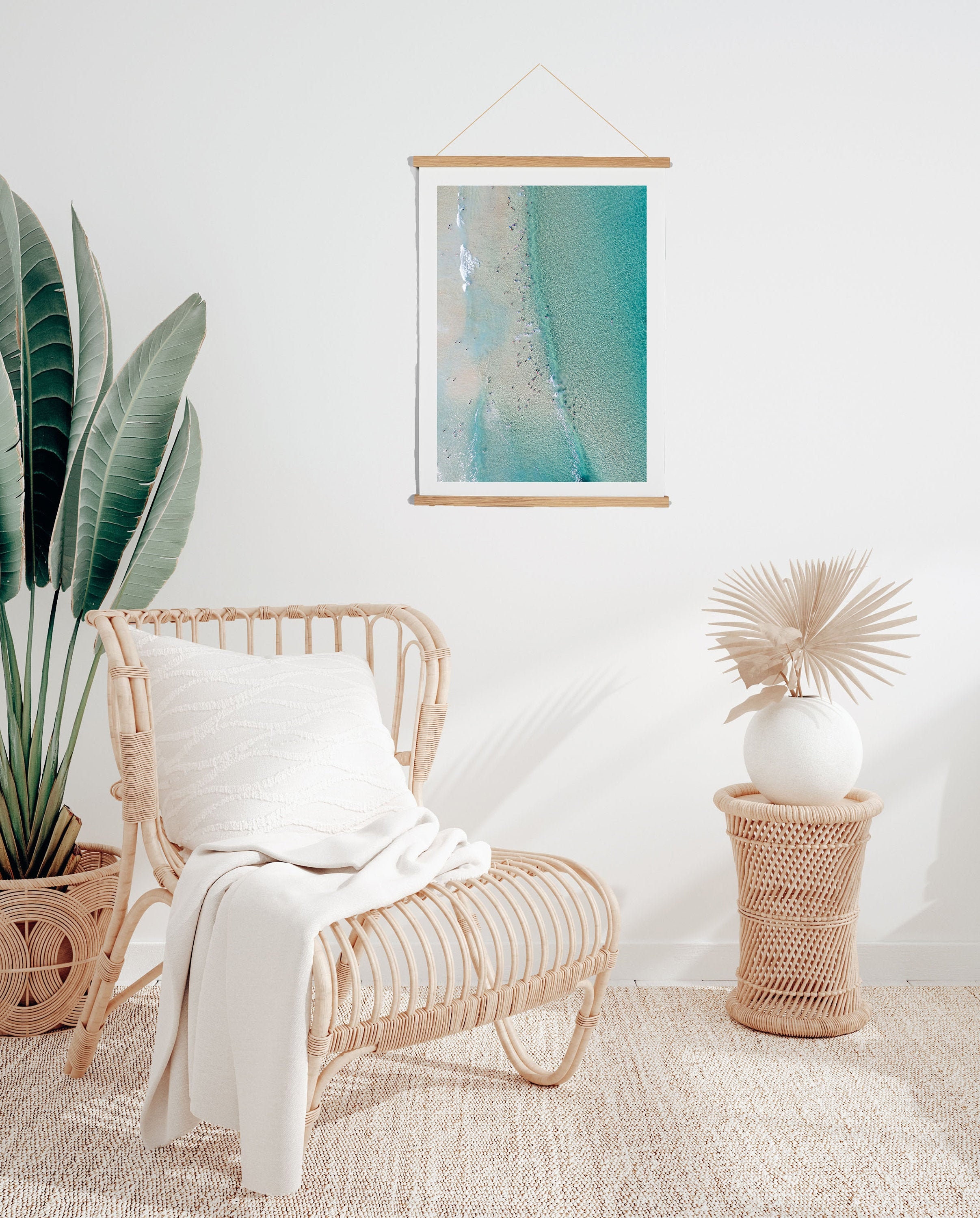 PRINT & POSTER HANGER - Wooden Magnetic for Framing Wall Art Pictures ...