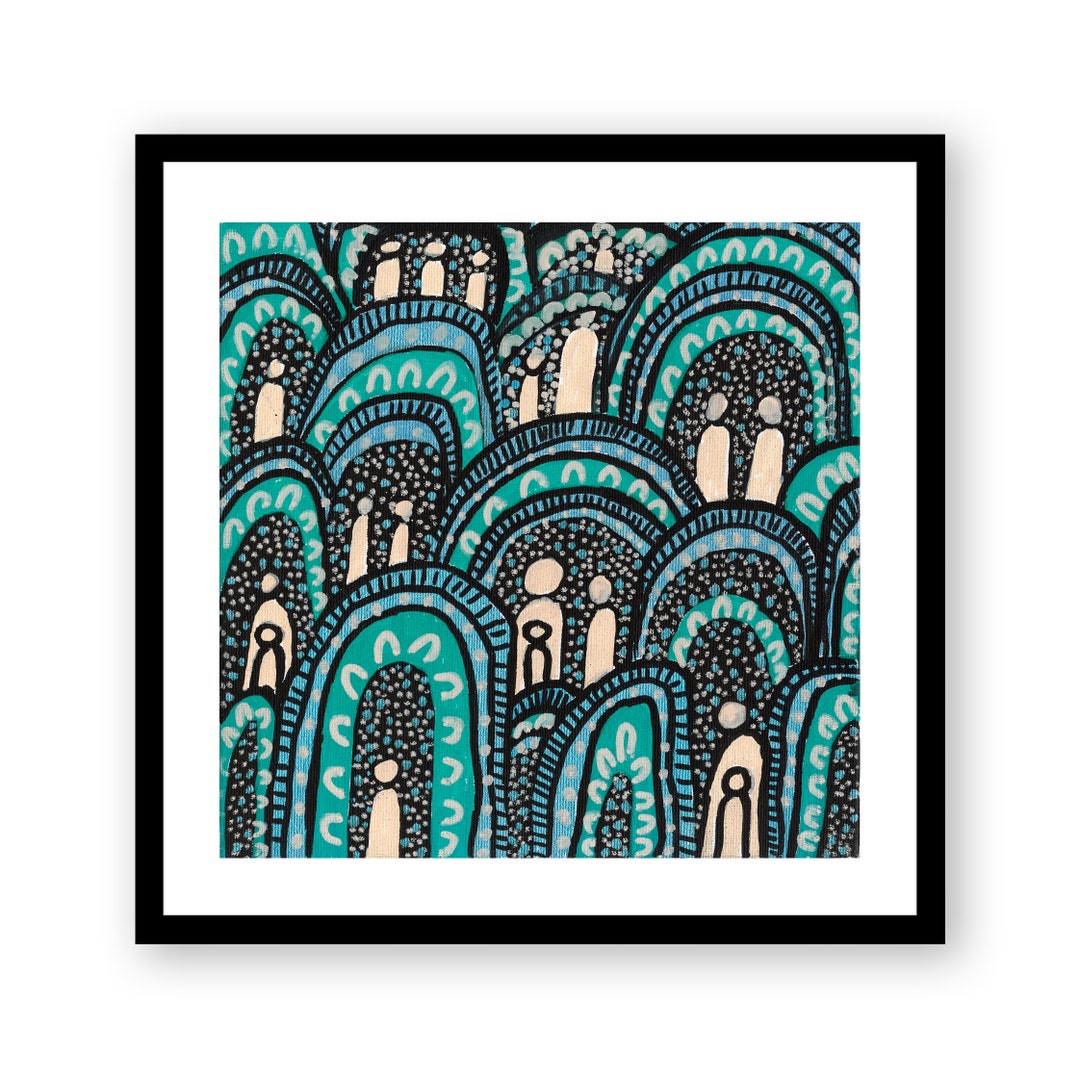 Aboriginal Art , Framed Print , Indigenous Wall Art , Contemporary Wall ...