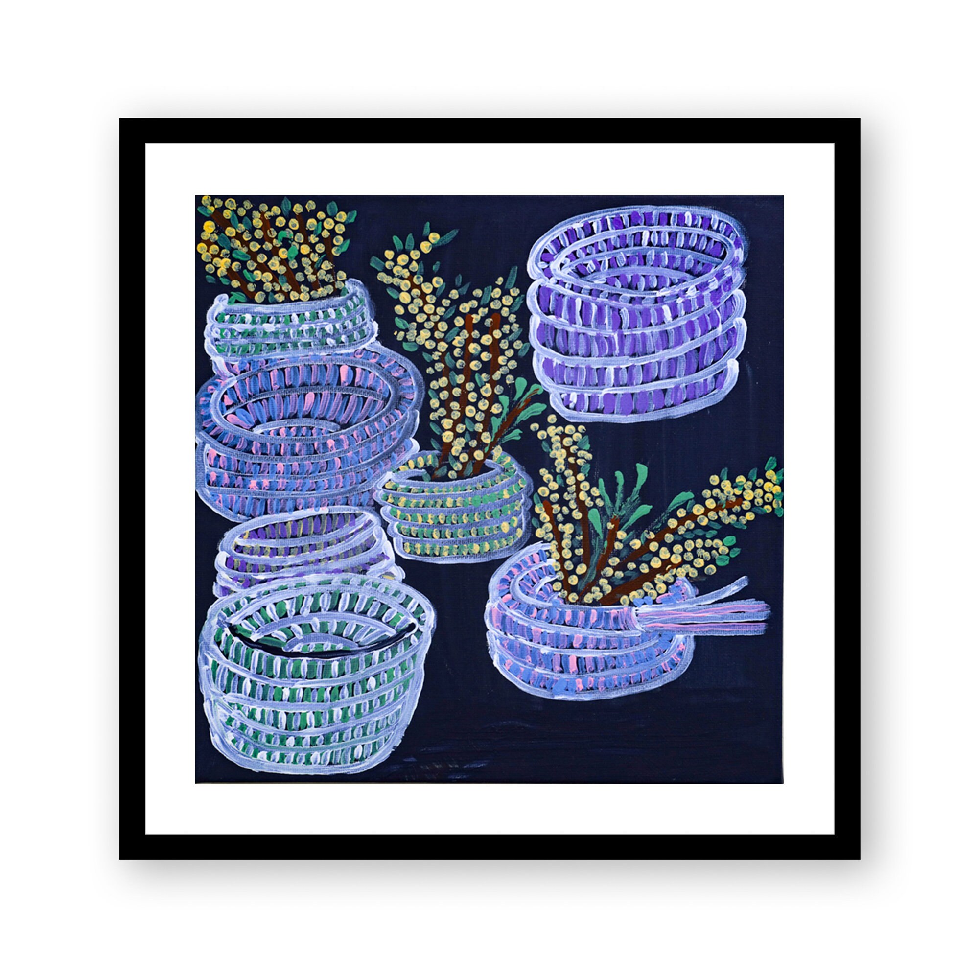 Aboriginal Framed Print Indigenous Wall Art Contemporary | Etsy