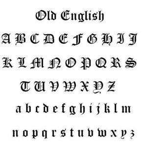 18K Old English Name Ring / Name Plate Ring / Custom Ring ...