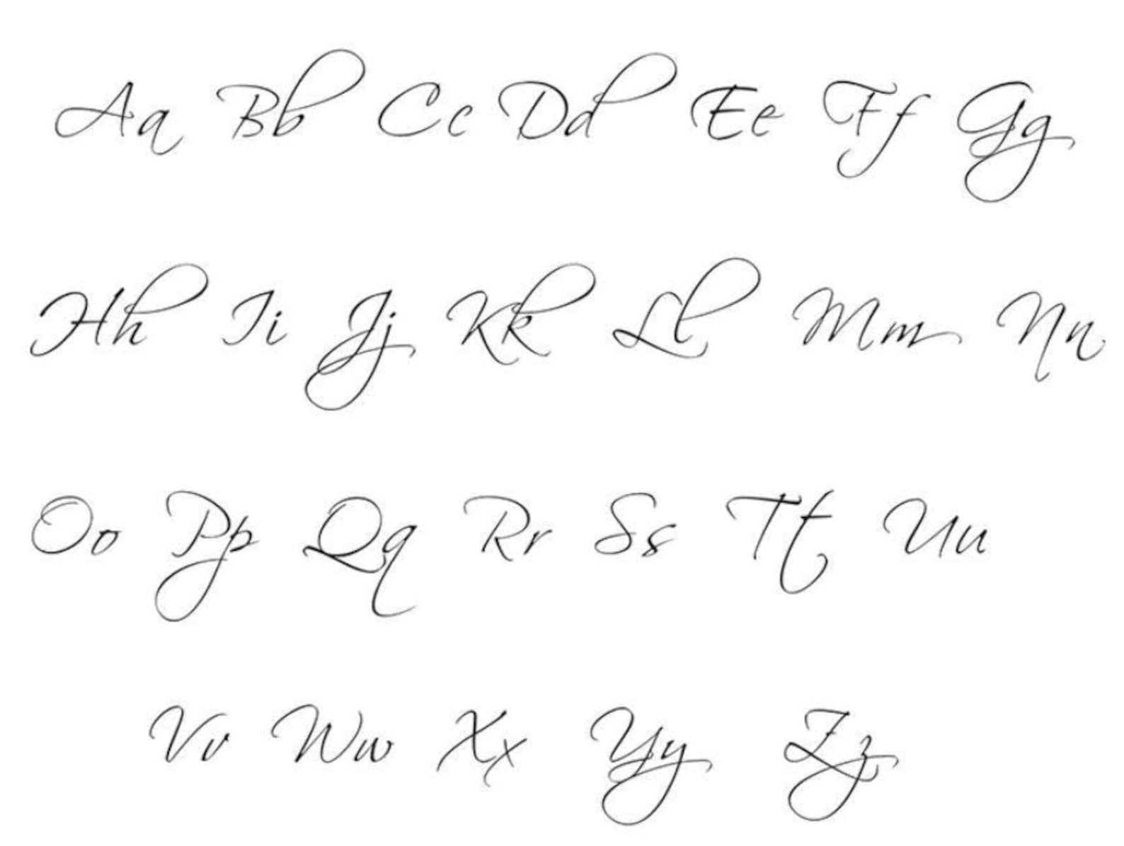 18K Cursive Name Necklace / Name Necklace / Cursive Name Plate - Etsy