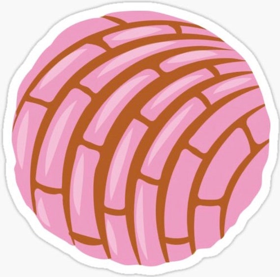 Pink Concha Sticker | Etsy