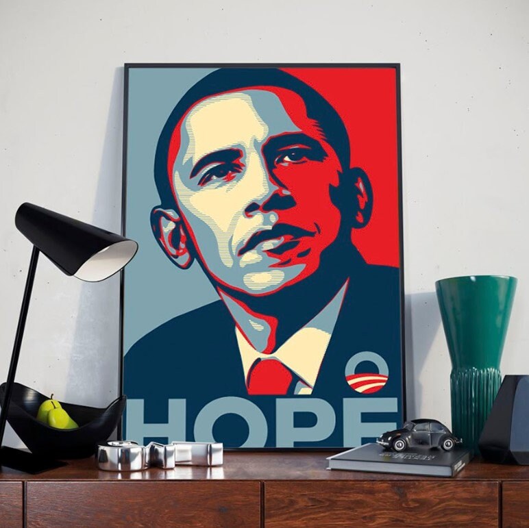 Barack Obama Poster Canvas Barack Obama Canvas Print Poster | Etsy