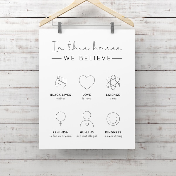 In This House We Believe - Etsy