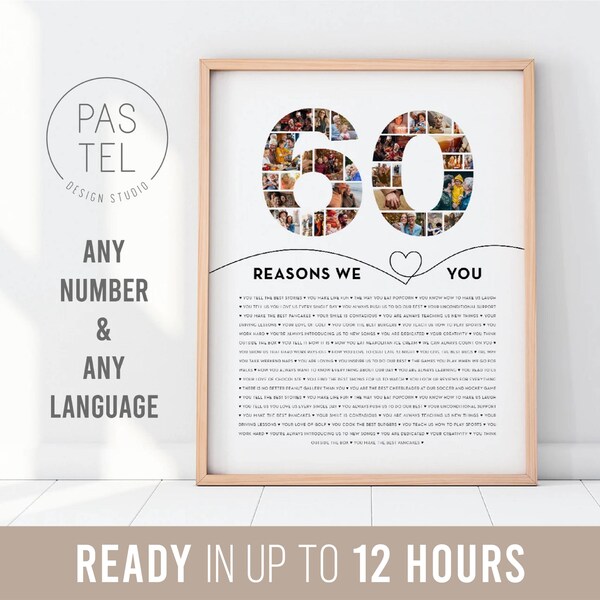 60 Reasons We Love You - Etsy