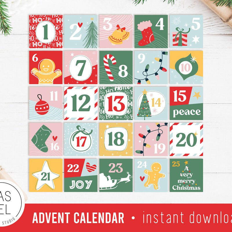 Advent Numbers - Etsy
