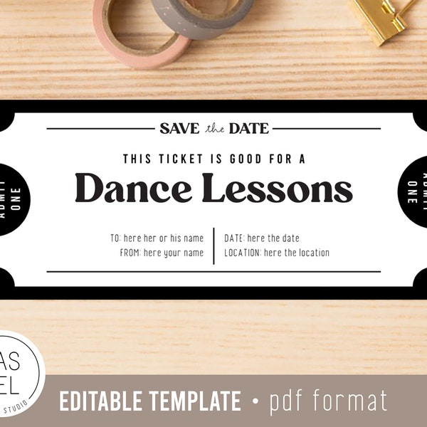 Dance Certificate - Etsy
