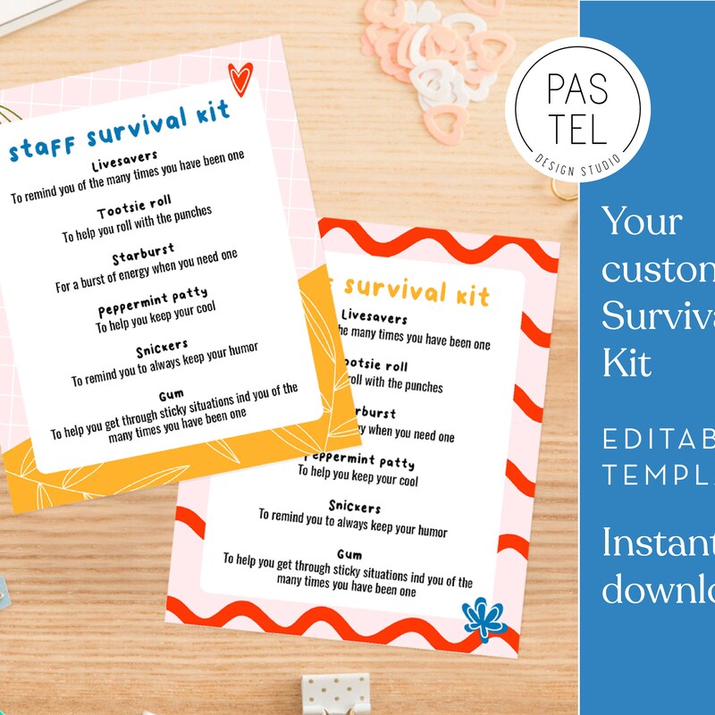 Staff Survival Kit - Etsy