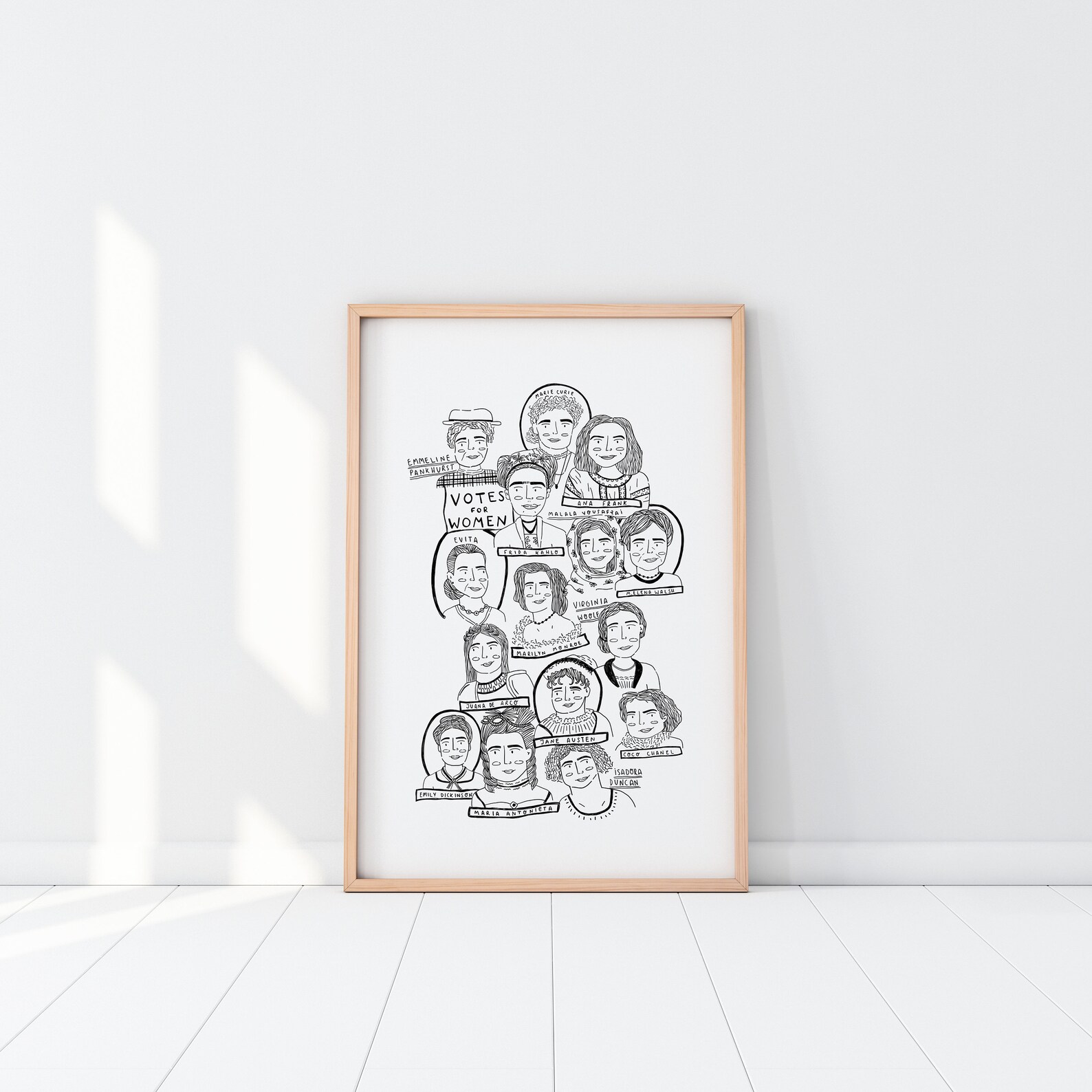 Mighty Women in History Poster Print Feminist Illustration | Etsy