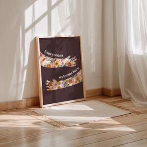 Boho Safe Space Sign: Diversity & Inclusion Art Print (digital File ...