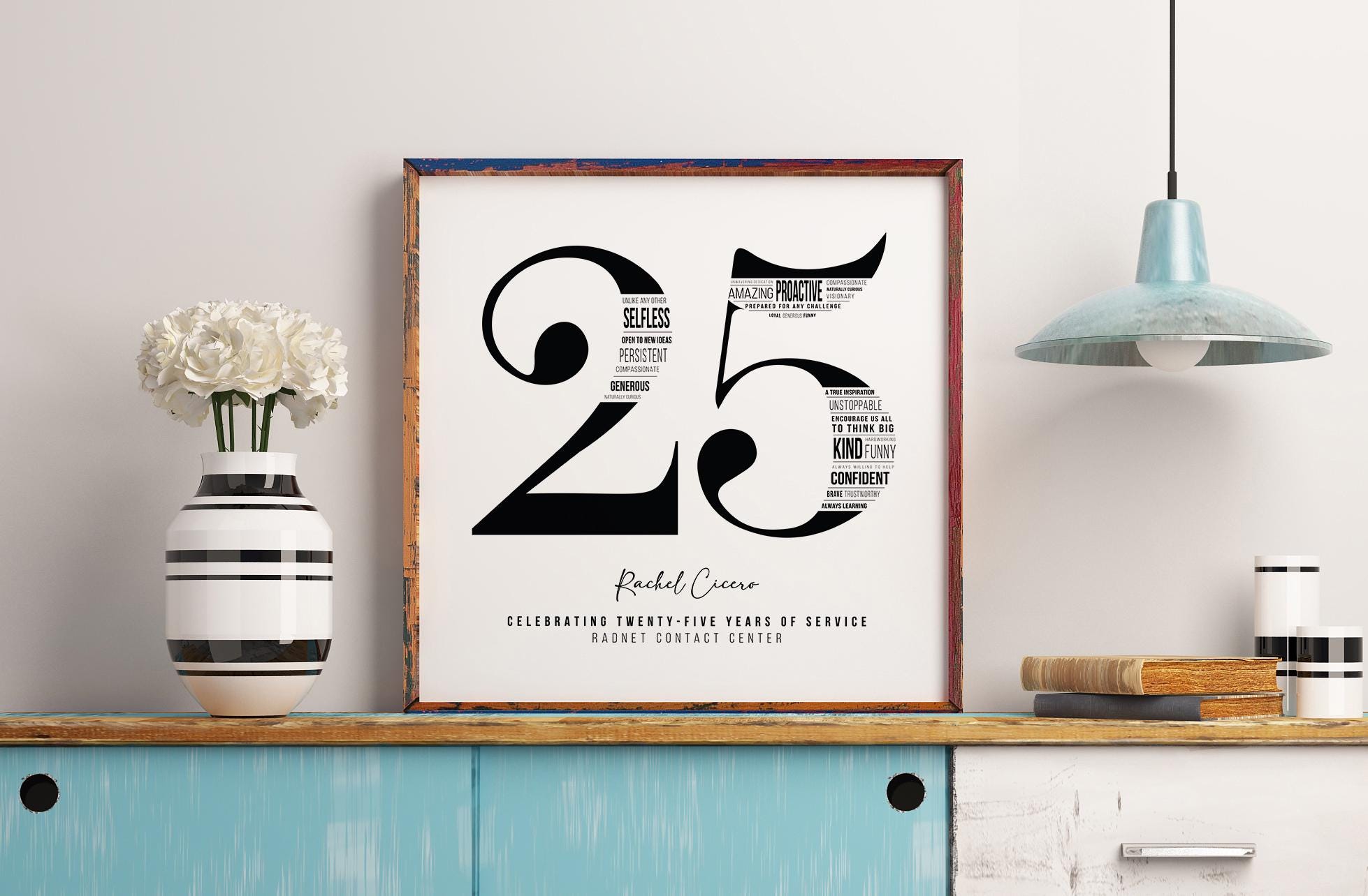 25 Year Work Anniversary Gift — 25th Employee Service Award, Employment ...