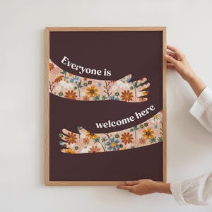 Boho Safe Space Sign: Diversity & Inclusion Art Print (digital File ...