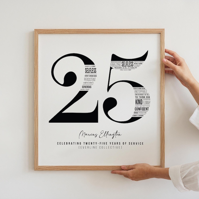 10 Year Anniversary Word - Etsy