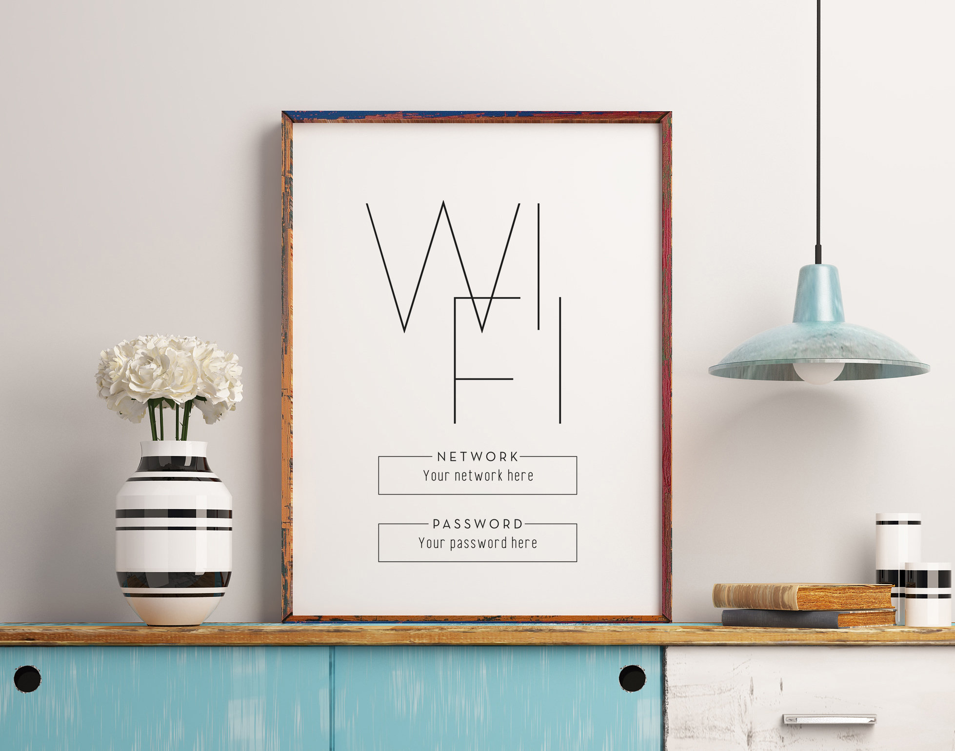 Wifi Password Sign PDF | Wifi Sign | Wifi Password Printable | Wifi ...