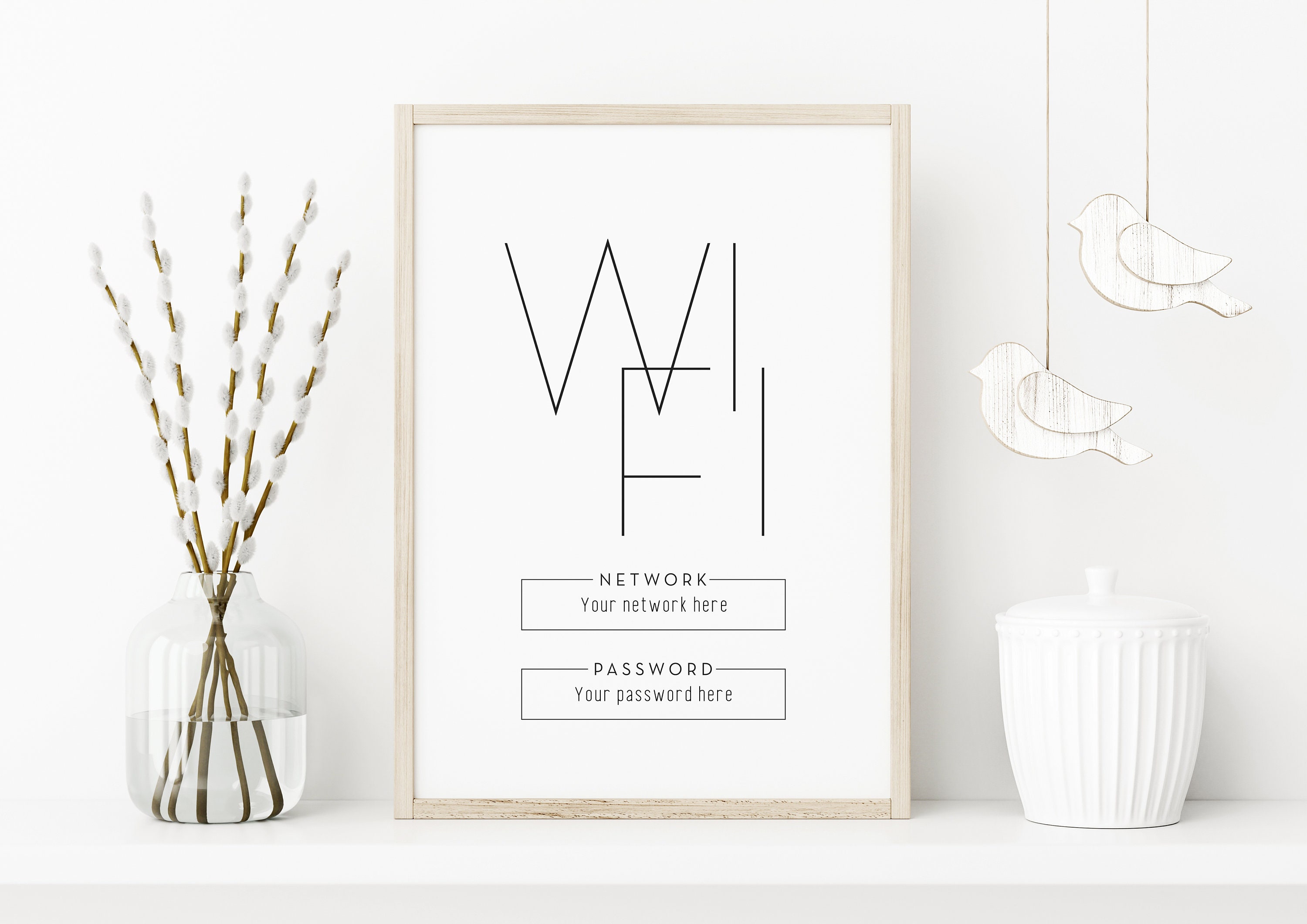 Wifi Password Sign PDF Wifi Sign Wifi Password Printable | Etsy Canada