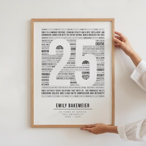 25 Year Work Anniversary Gift | 25th Employee Service Award, Employment ...