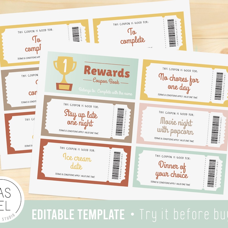 Reward Tickets - Etsy