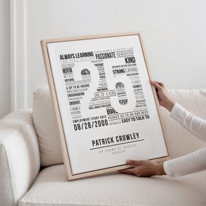 25 Year Work Anniversary Gift | 25th Employee Service Award, Employment ...