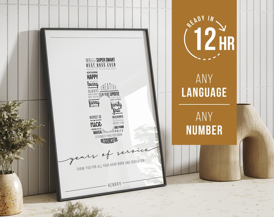 Career Milestone Recognition Word Art Professional Achievement Print ...