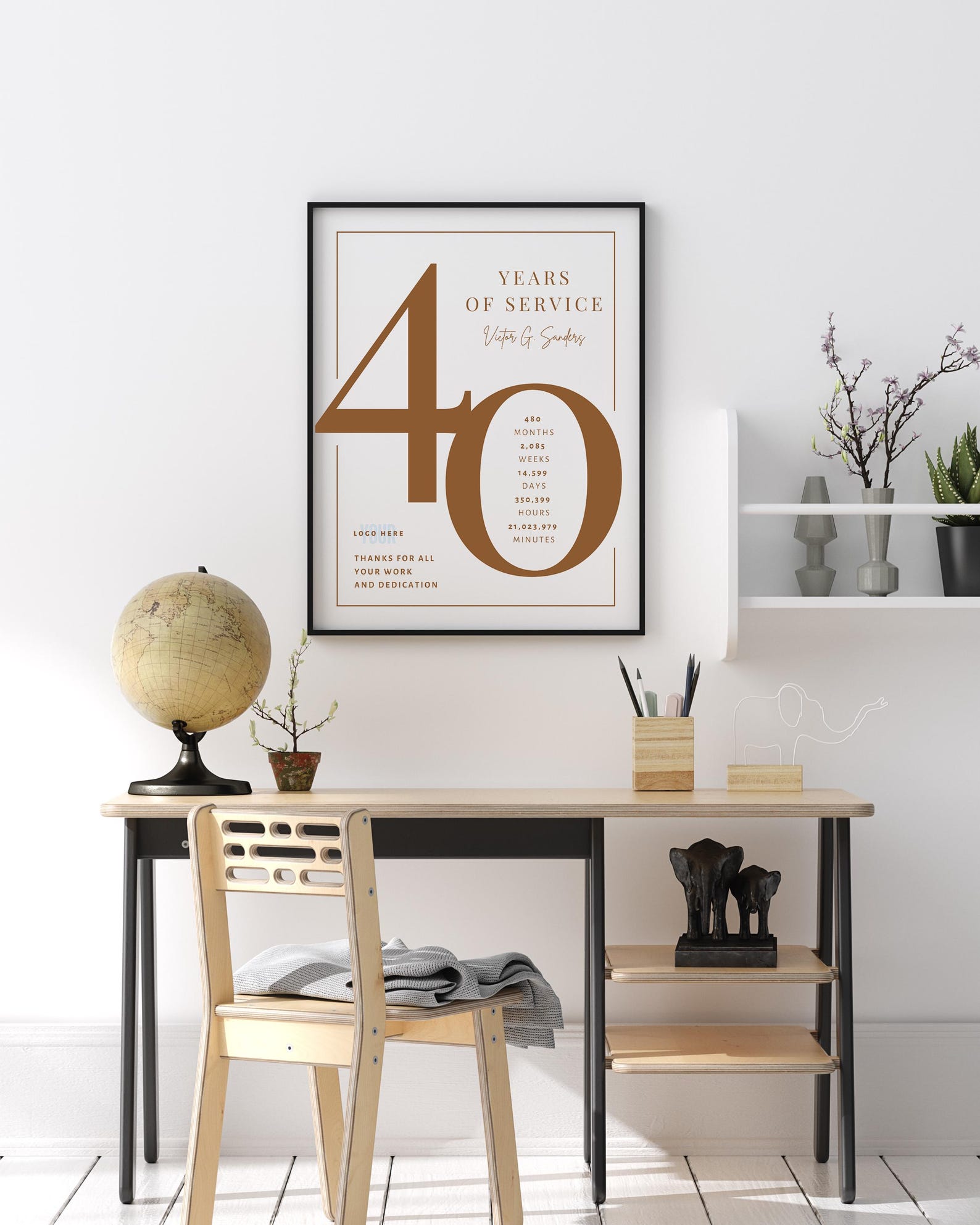 40 Work Anniversary Gift for Employee Appreciation Gift for Boss 40 ...