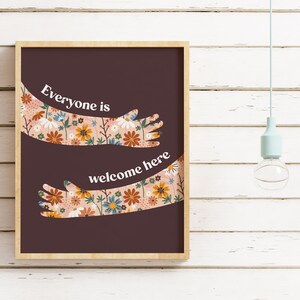 Boho Safe Space Sign: Diversity & Inclusion Art Print (digital File ...