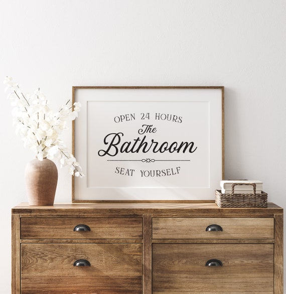 Bathroom Vintage Farmhouse Bathroom Bathroom Printable - Etsy