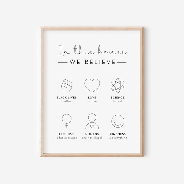 In This House We Believe - Etsy