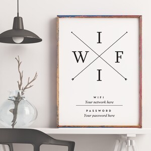 Wifi Password Sign PDF Wifi Sign Wifi Password Printable Wifi Printable ...