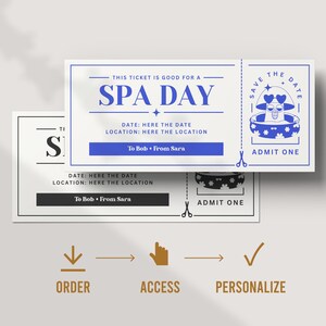 Digital Download Spa Day Gift Couple Romantic Present Boyfriend ...