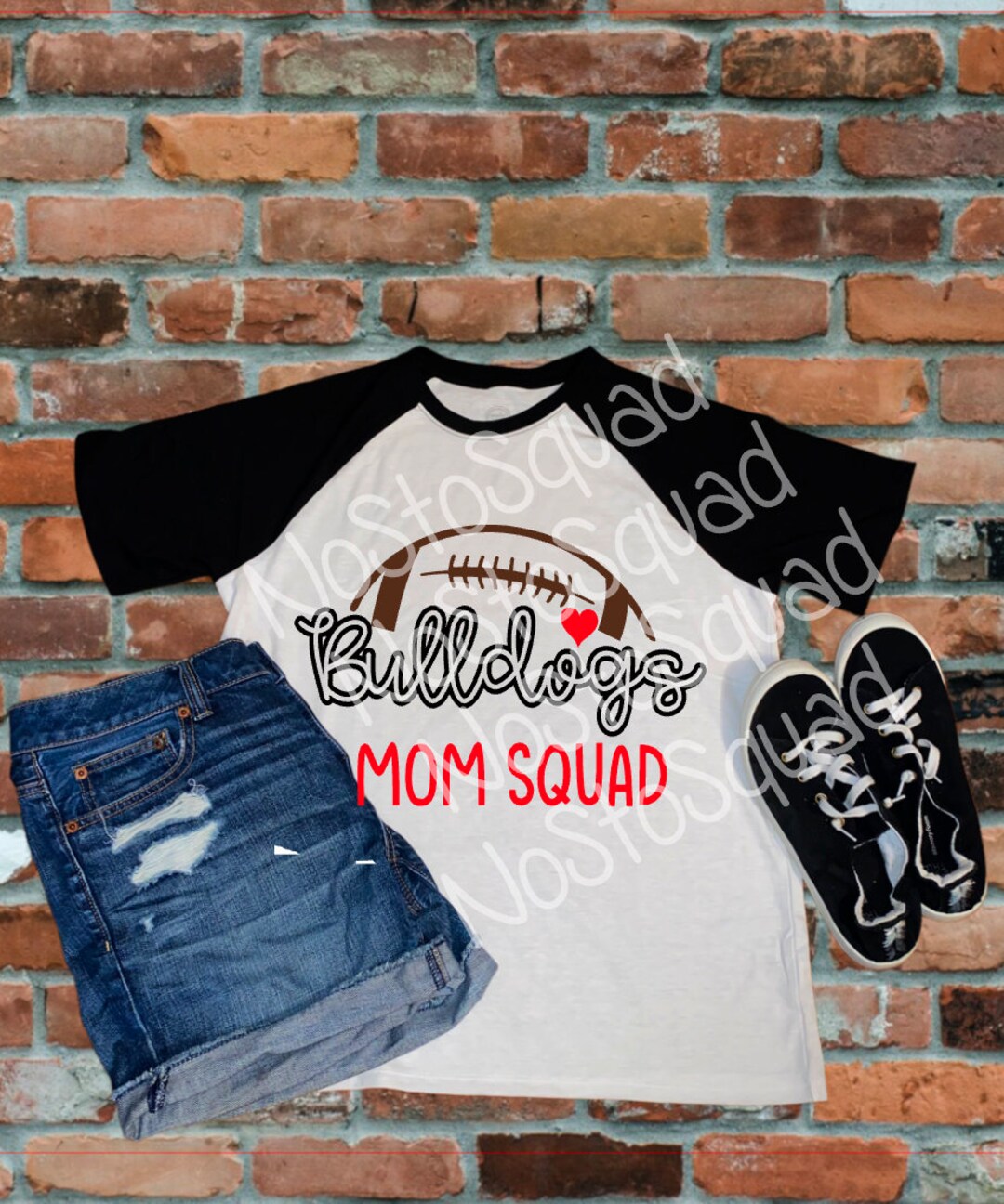 Bulldogs Mom Squad Football Cut File SVG AND PNG Formats - Etsy