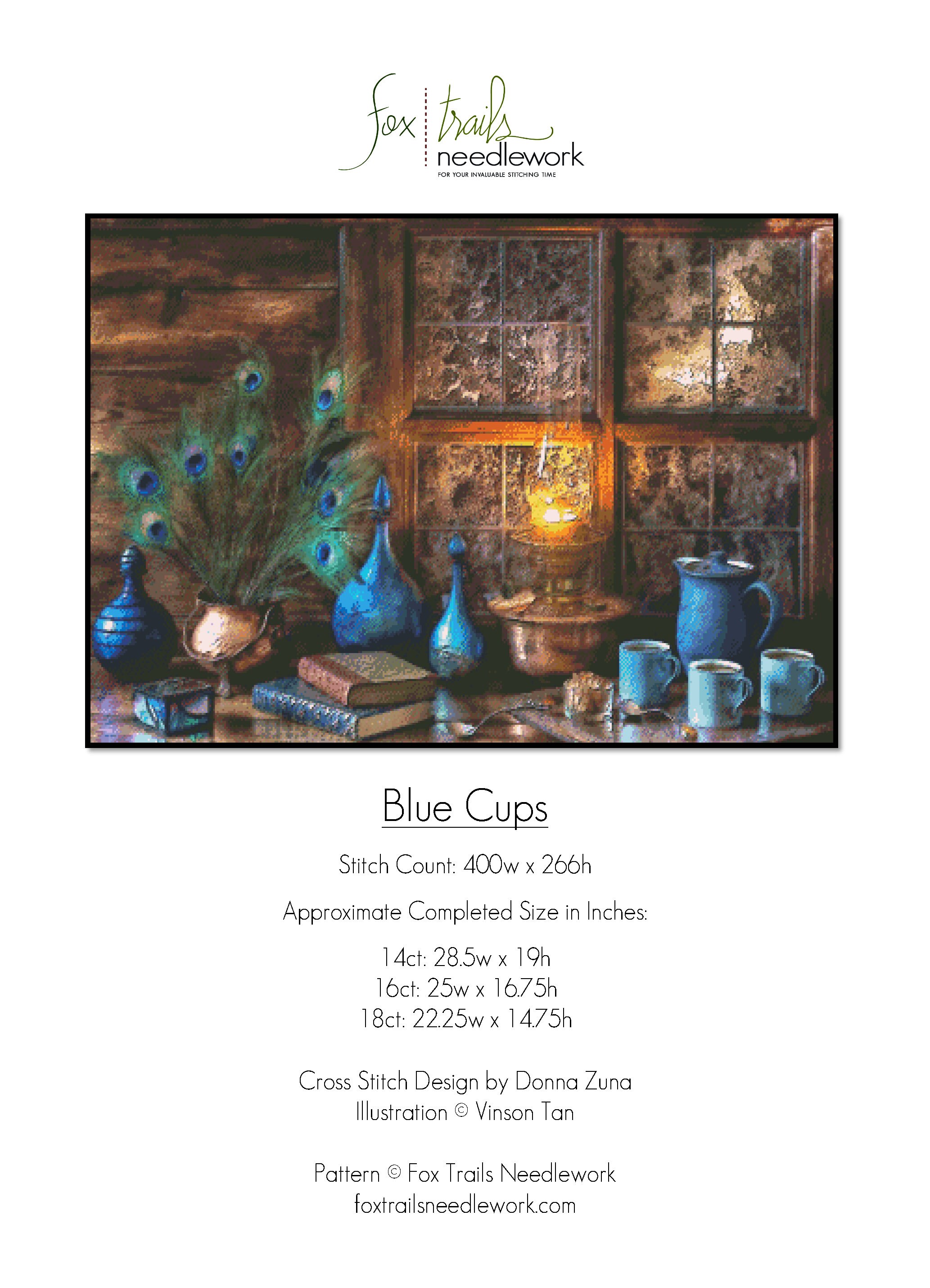 Full Coverage Cross Stitch Pattern, Art Cross Stitch, Unique Cross ...