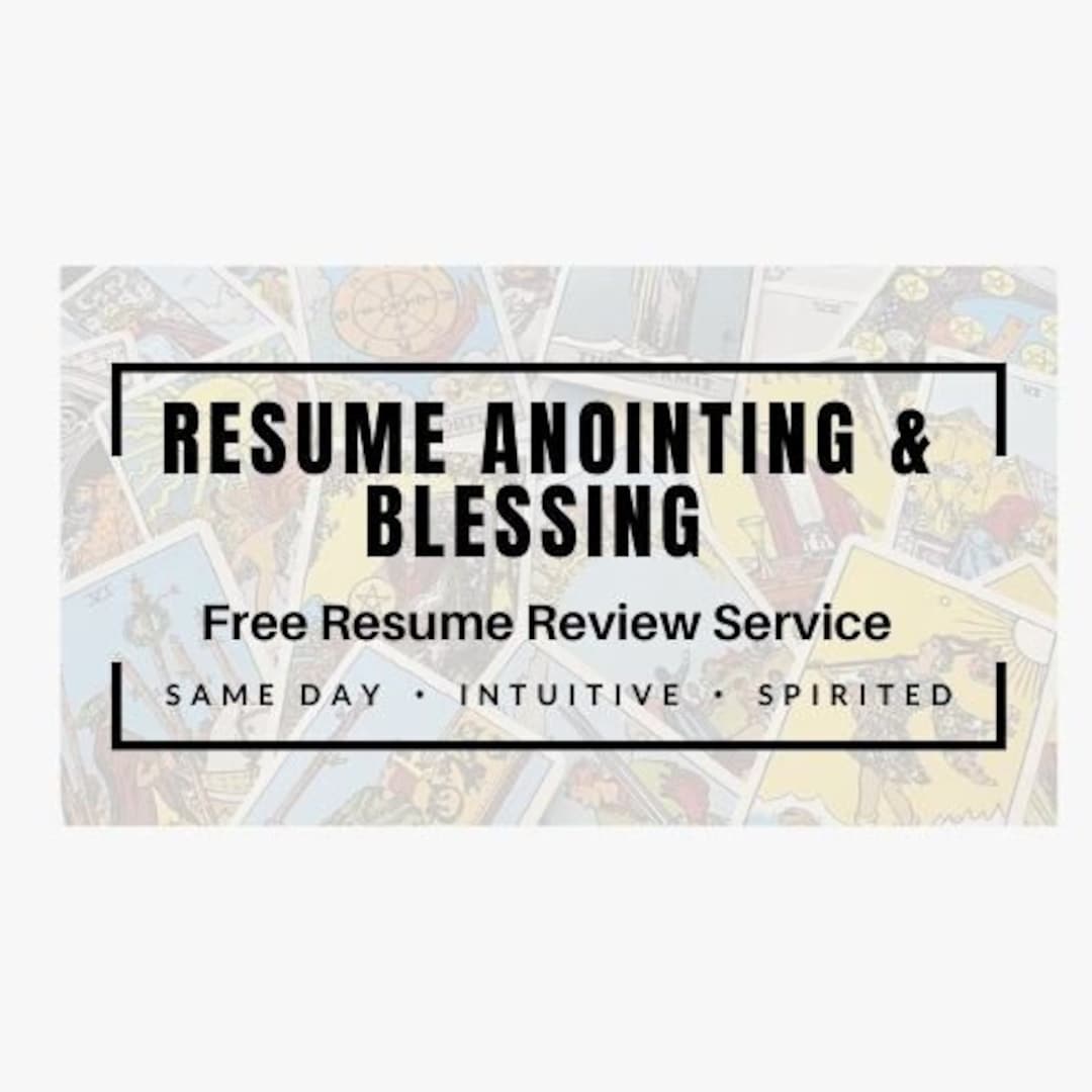 Career/resume Anointing and Blessing Service, Intuitive, Same Day (24hours) Response, 20+ Years ...