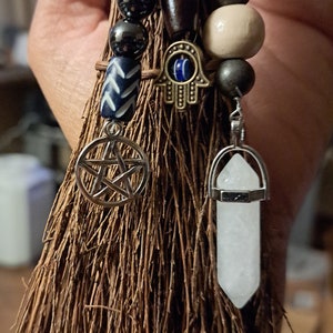 Personalized Spelled Mini Eucalyptus Broom Besom - Charms, Beads ...