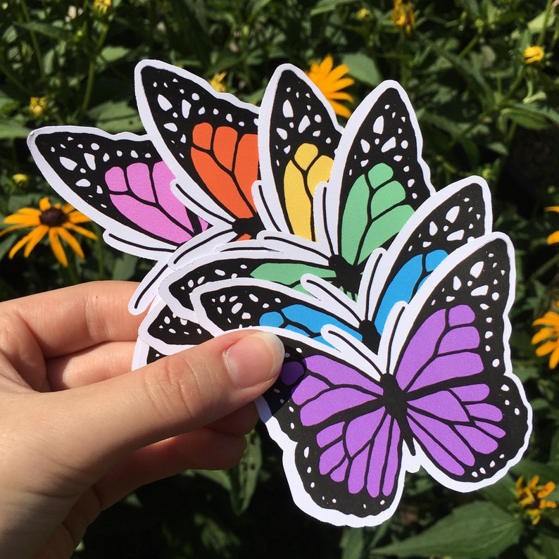 Pegatinas de mariposa / mariposa pegatina / pegatina arco iris | Etsy Pegatinas de mariposa / mariposa pegatina / pegatina arco iris | Etsy