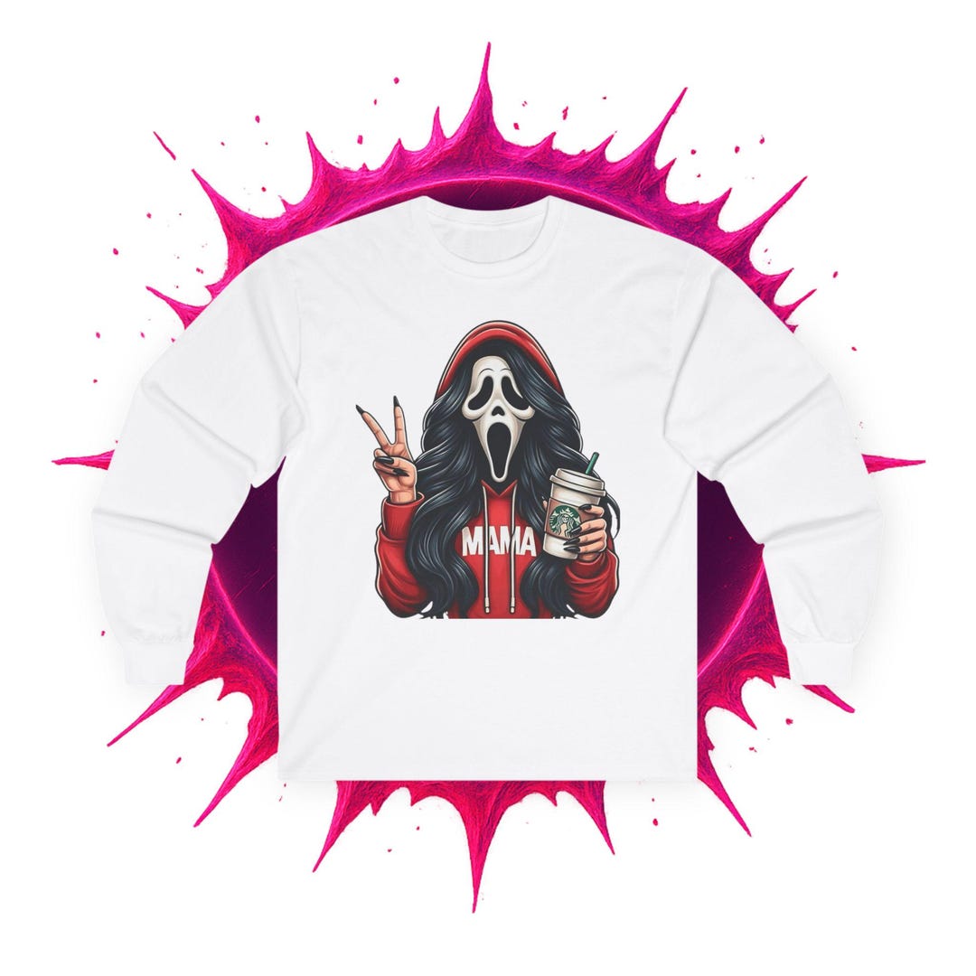 Scream Mama Long Sleeve Tee, Horror Movie Fan Gift, Unisex Cotton Shirt ...
