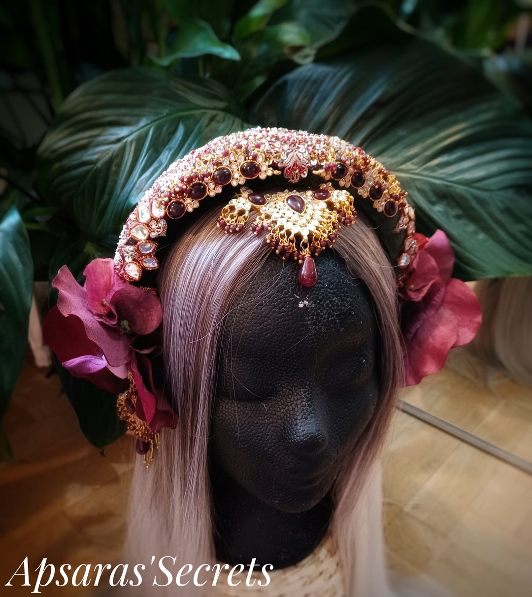 Indian Red Headdress - Etsy