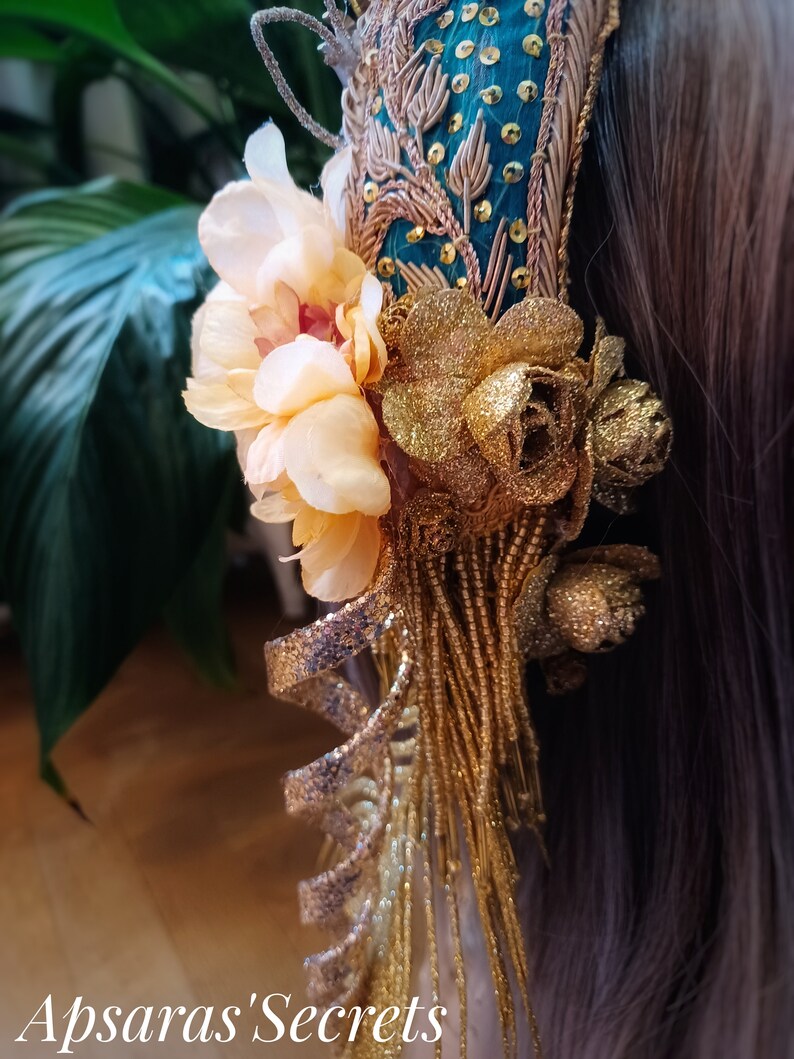 Headdress: indian Blue - Etsy