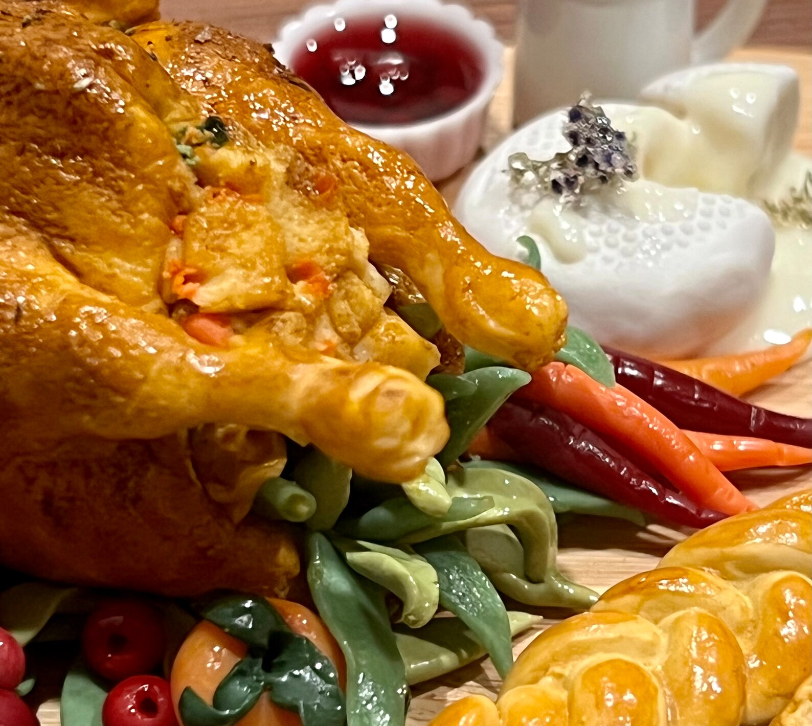 1:6 Scale Miniature Turkey Dinner Set for Blythe Style Dolls - Etsy