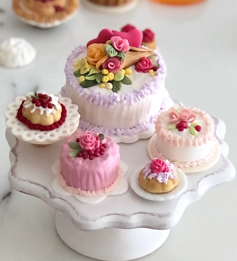 Miniature Cakes for Dolls and Dollhouses Tiny Bundt Cake for - Etsy